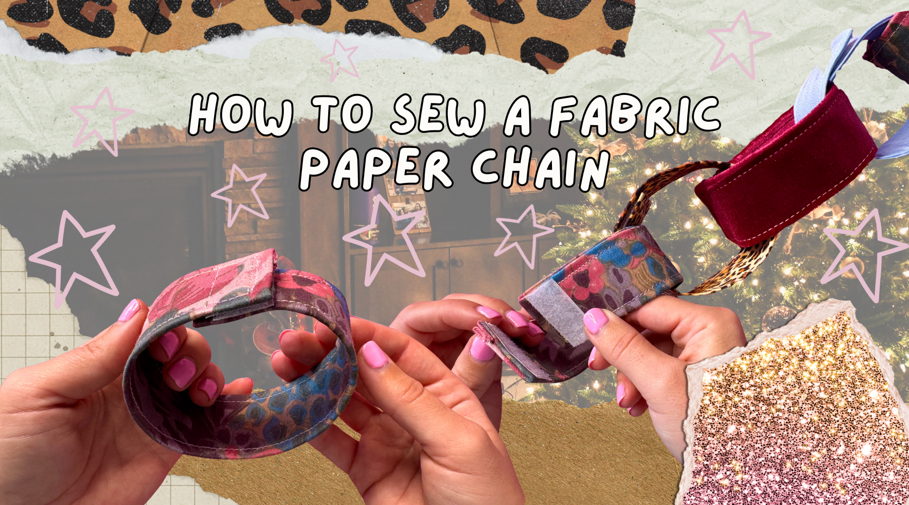 How To Sew A Fabric Paper Chain – GROOVY OOZE